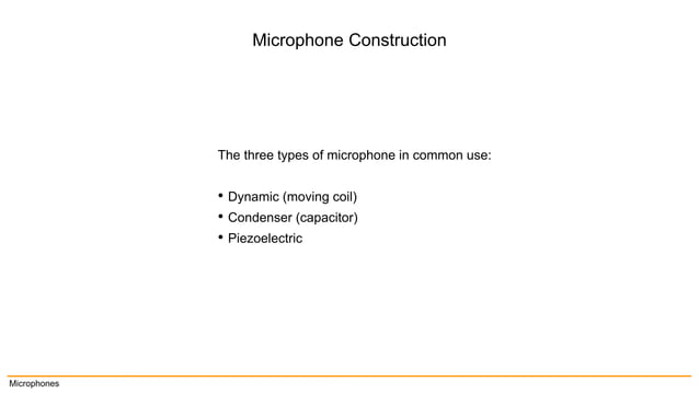 An Introduction to Microphones | PPTX