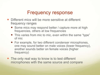 Microphones : the Hows and Whats of Microphones | PPT