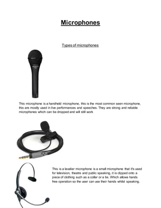 Microphones | DOCX