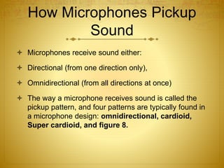 Microphones, Recorders and Sound Effects | PPTX