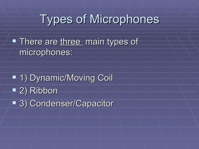 Microphones basics-g | PPT