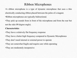 Microphones and its types | PPTX