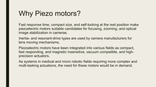 Micro piezo motors | PPTX