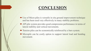 Micropiles | PPTX