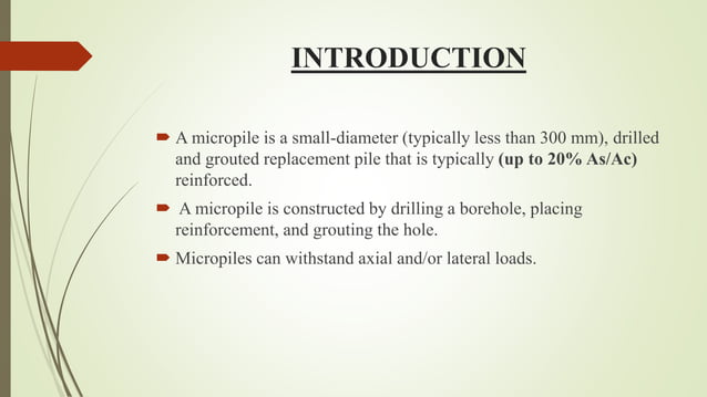 Micropiles | PPTX | Civil Engineering Industry | Industries