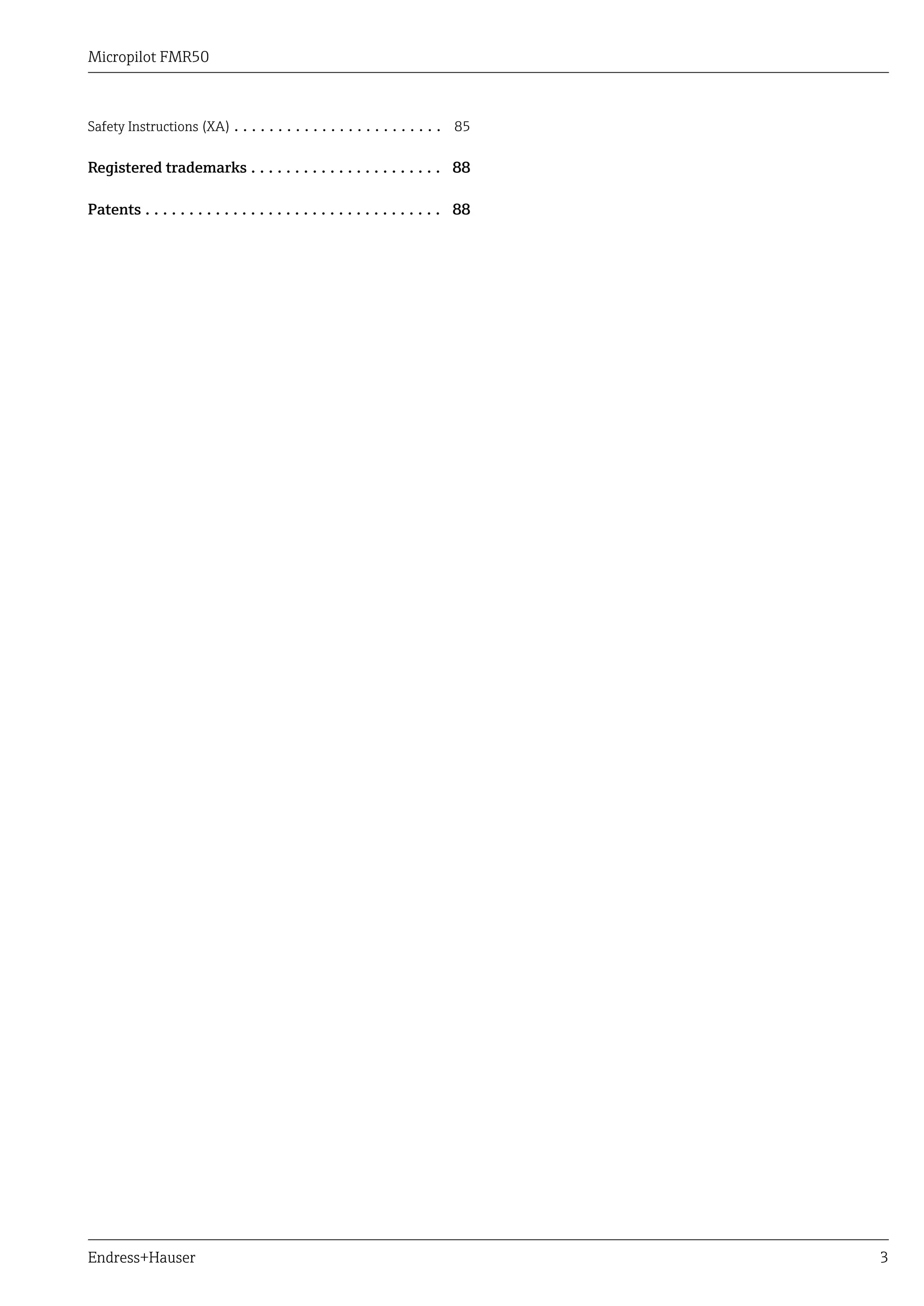 Micropilot fmr50 endress+hauser datasheet-free space radar | PDF