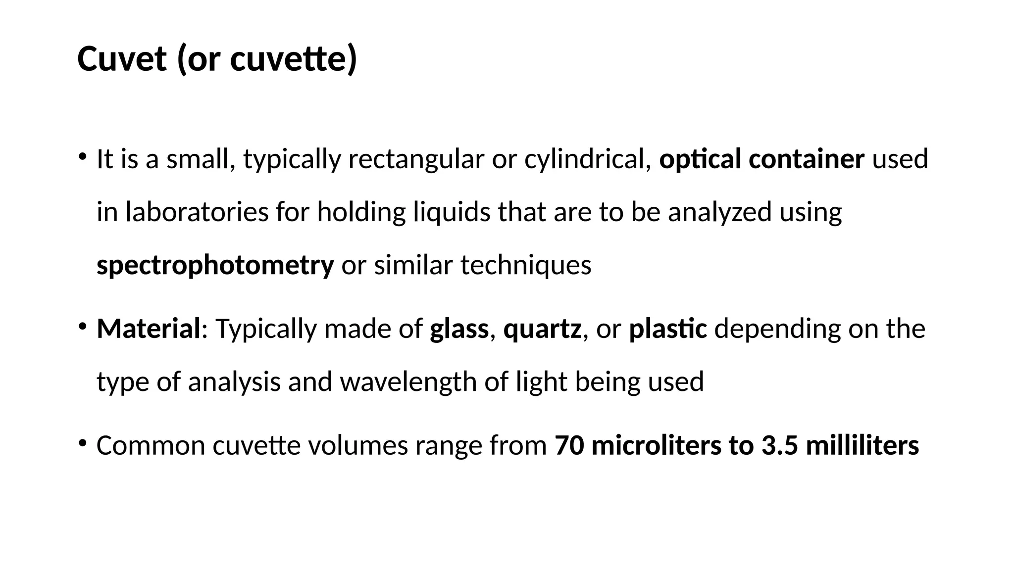 Micropipette and Cuvet- standard operating procedure | PPTX