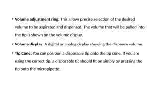 Micropipette and Cuvet- standard operating procedure | PPTX