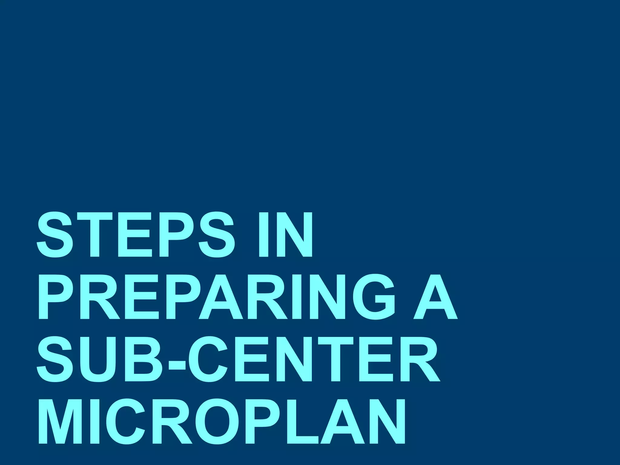 Microplanning | PPT