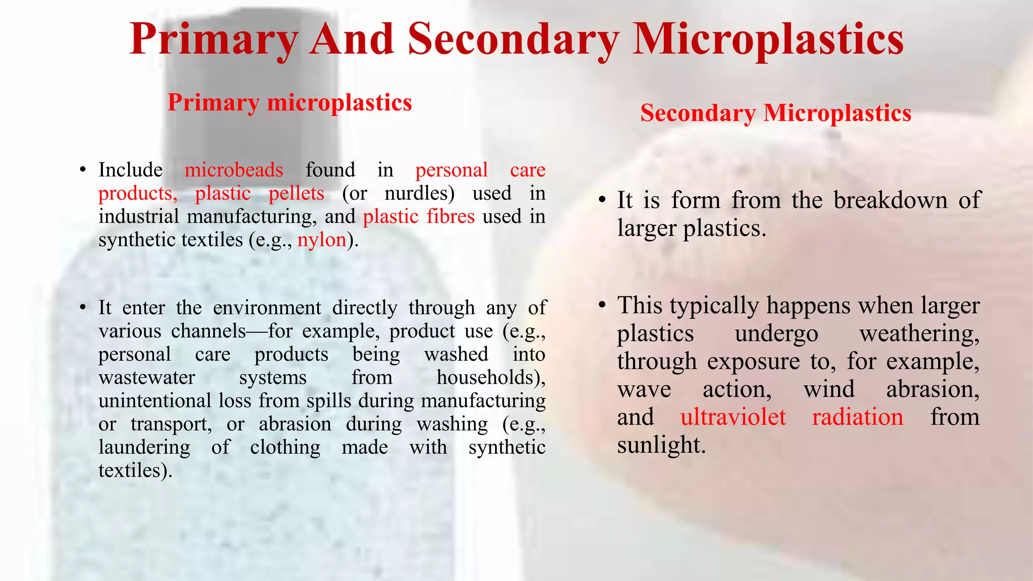 Microplastics | PPTX