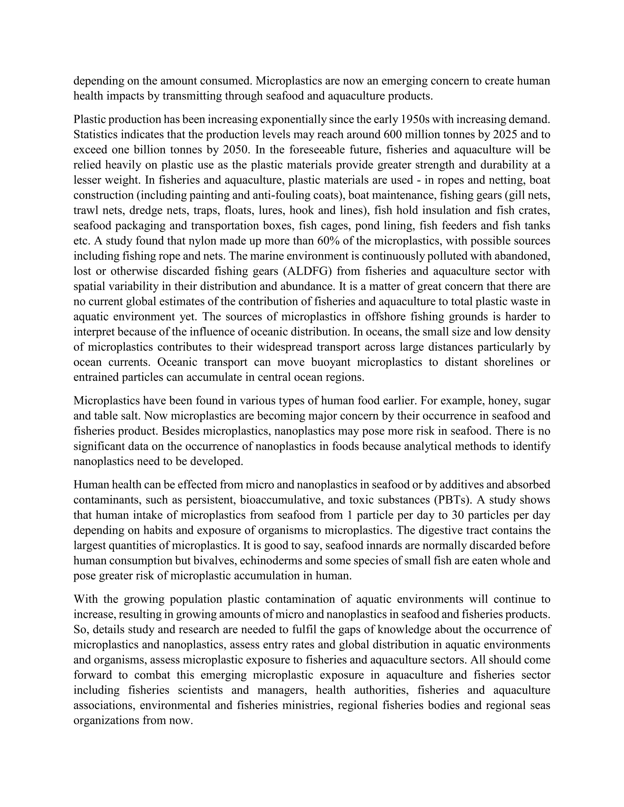 Microplastics and Fisheries | PDF