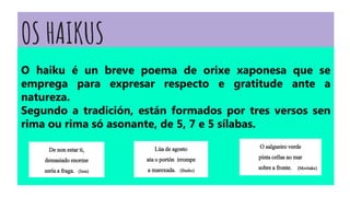 Haikus e micropoemas (guía) | PPT