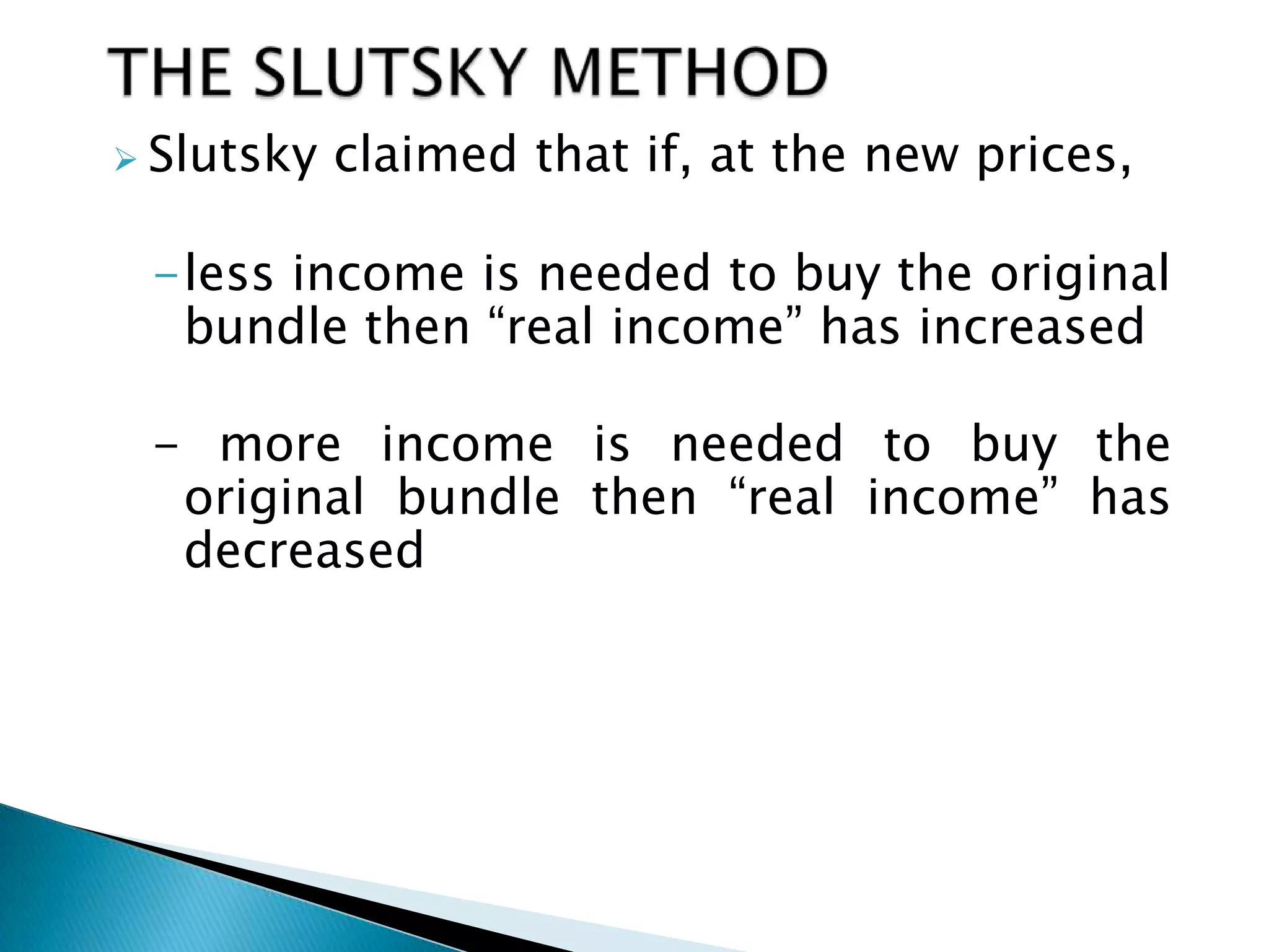 Micro ppt of hicks n slutsky | PPTX
