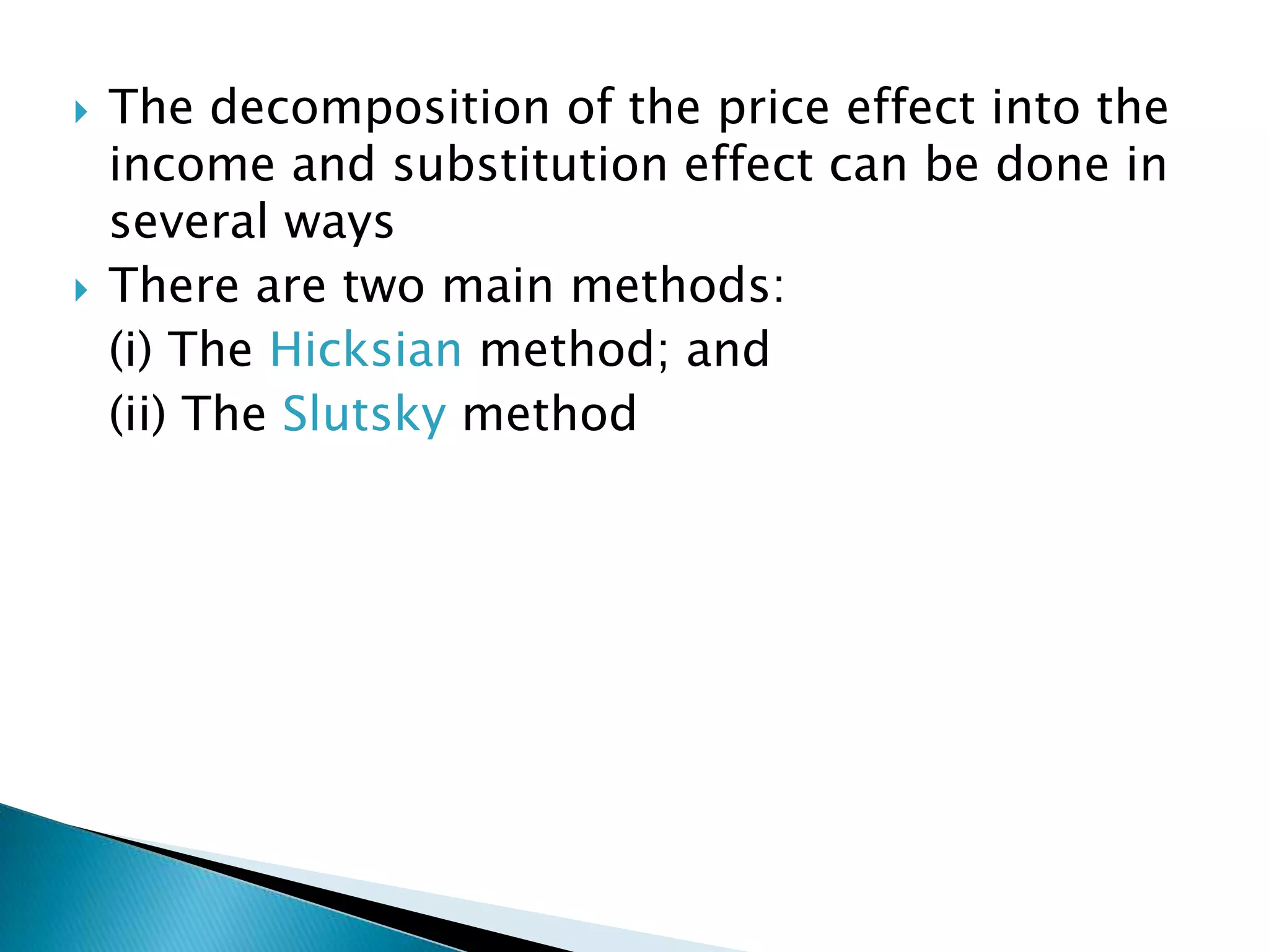 Micro ppt of hicks n slutsky | PPTX