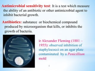 Micro practical /anti microbial sensitive test | PPT