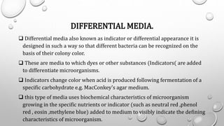 Bacterial Growth & culture media | PPTX