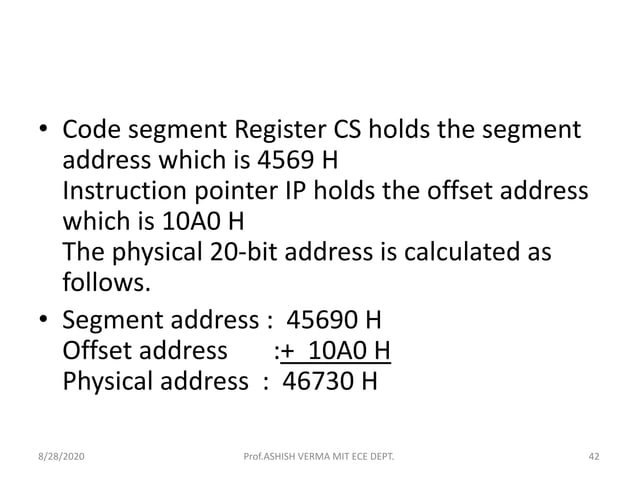 Microprocessor 8086 Cover Unit I | PPT