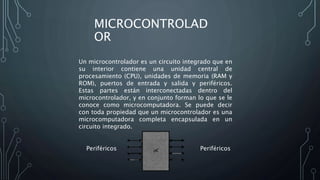 Historia del Microprocesador y diferencias con el Microcontrolador | PPTX