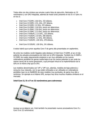 Microprocesador intel | PDF