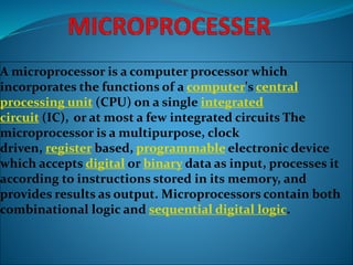Microprocesser | PPTX
