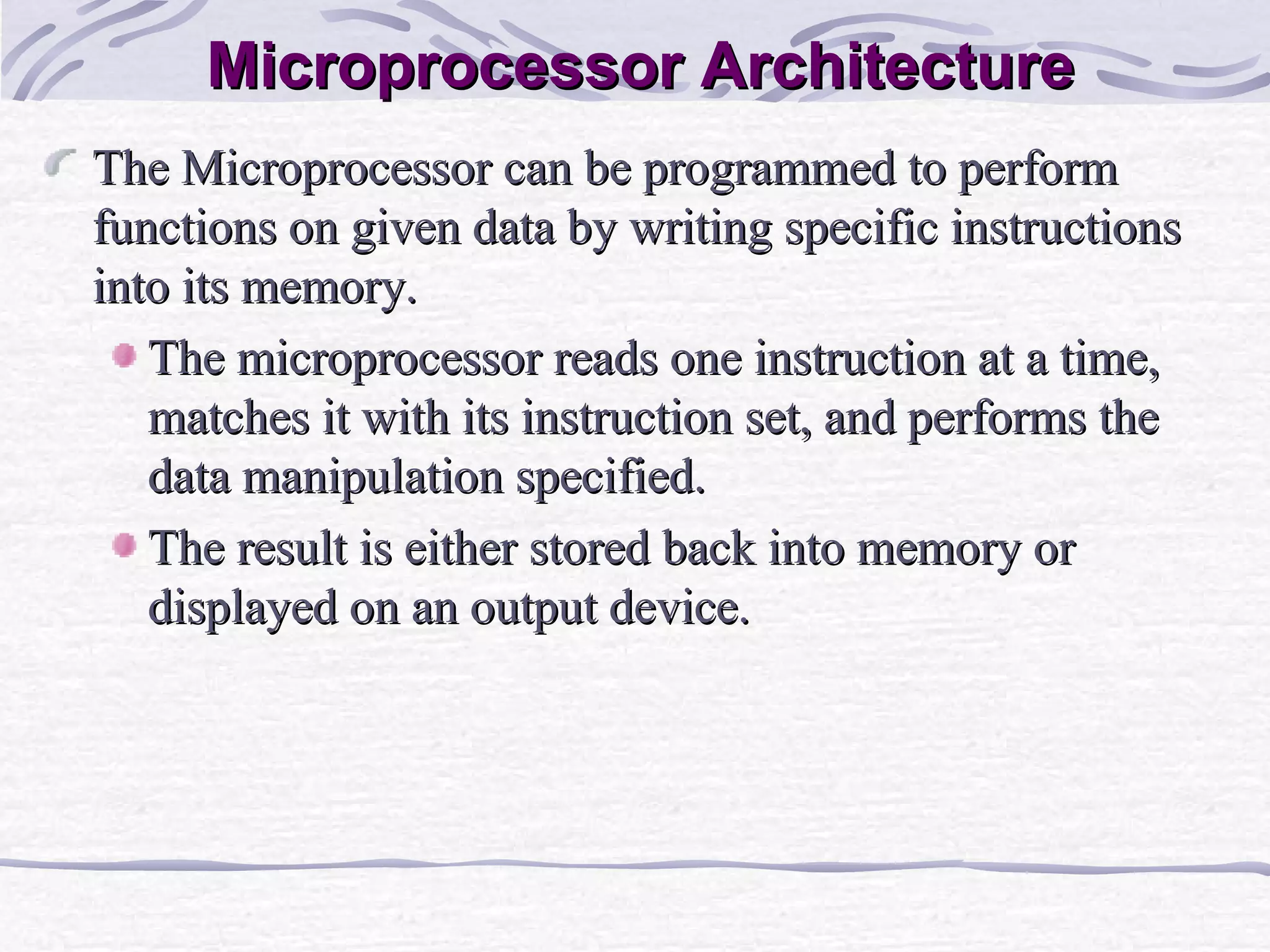 Microprocessor | PPT