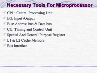 Microprocessor | PPT
