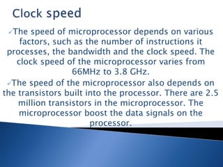 Microprocessor | PPTX