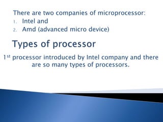 Microprocessor | PPTX