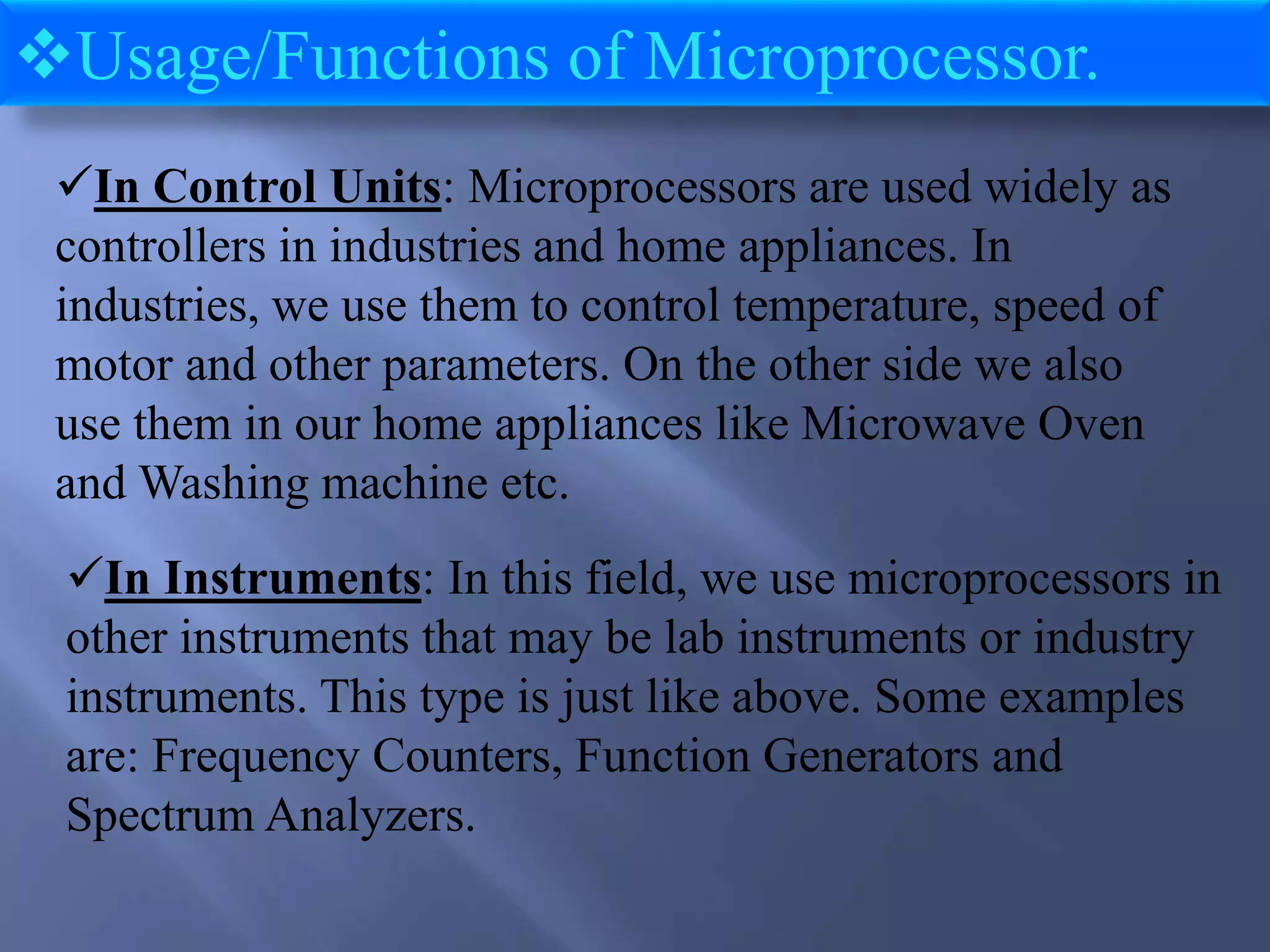 Microprocessor | PPTX