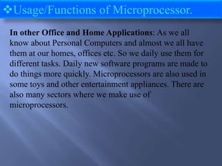 Microprocessor | PPTX
