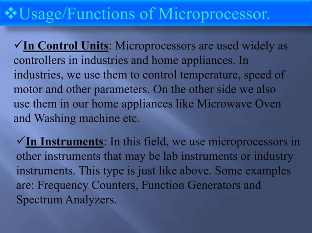 Microprocessor | PPTX