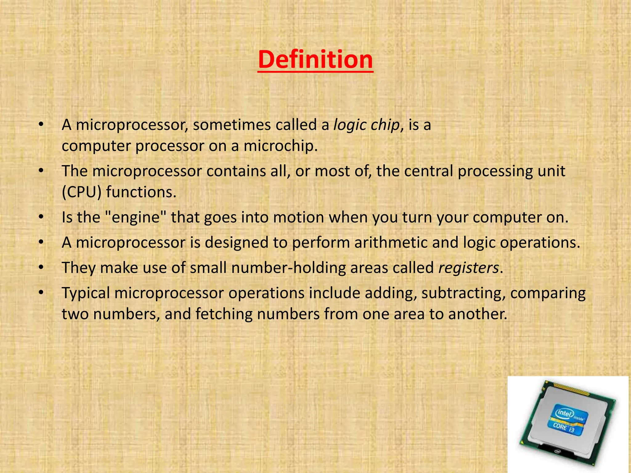 Microprocessor | PPTX