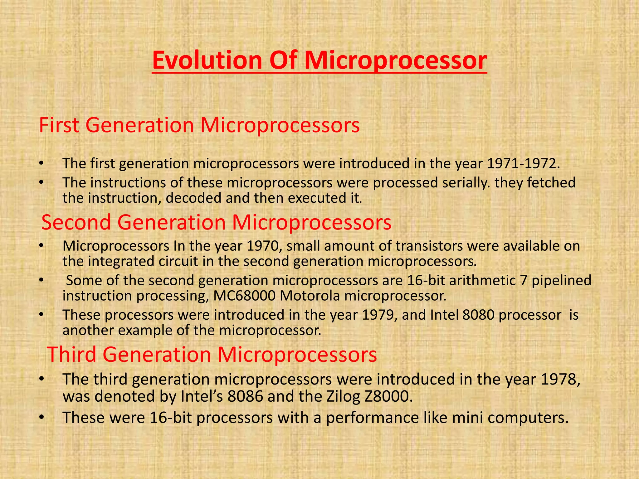 Microprocessor | PPTX
