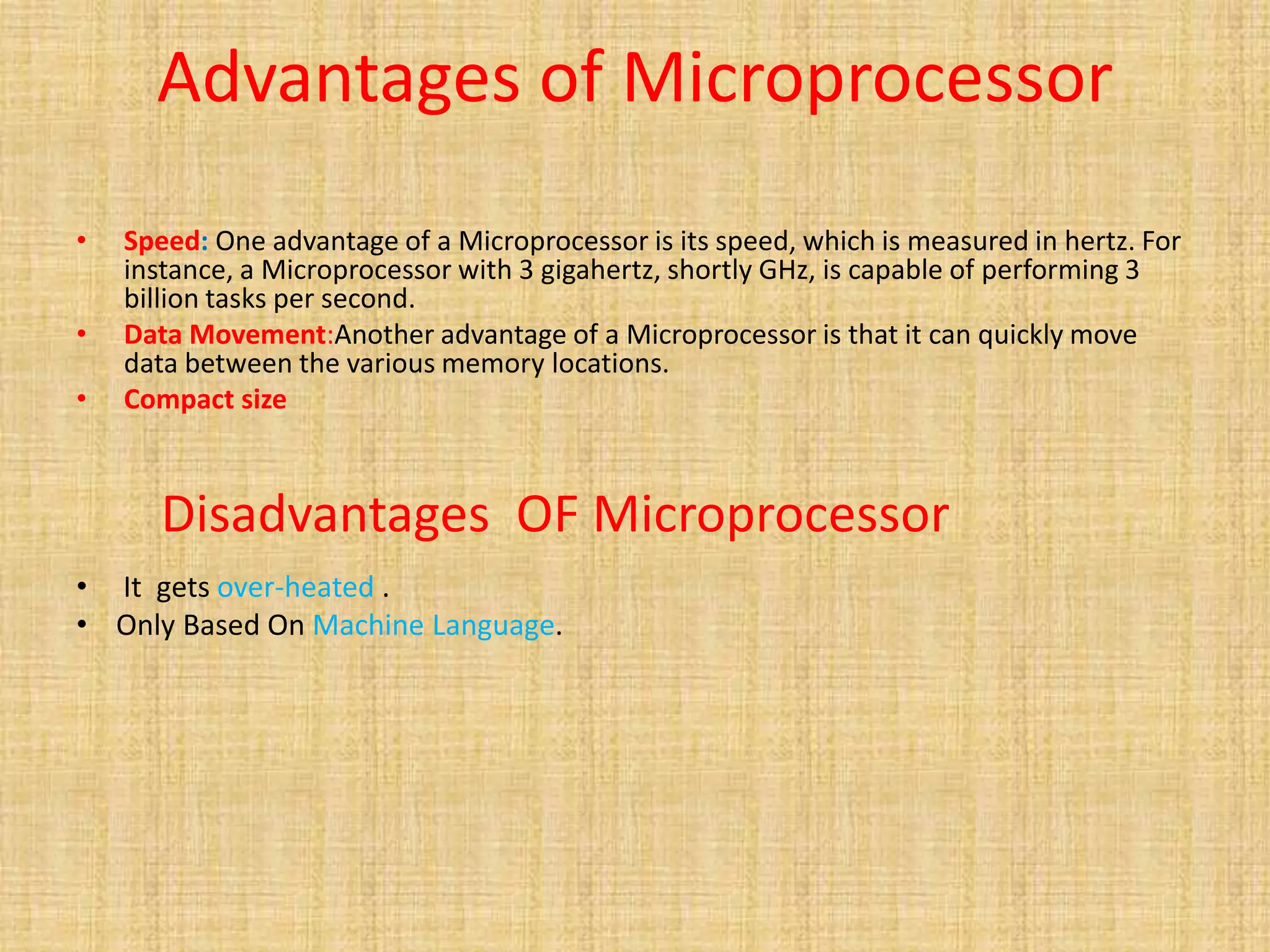 Microprocessor | PPTX