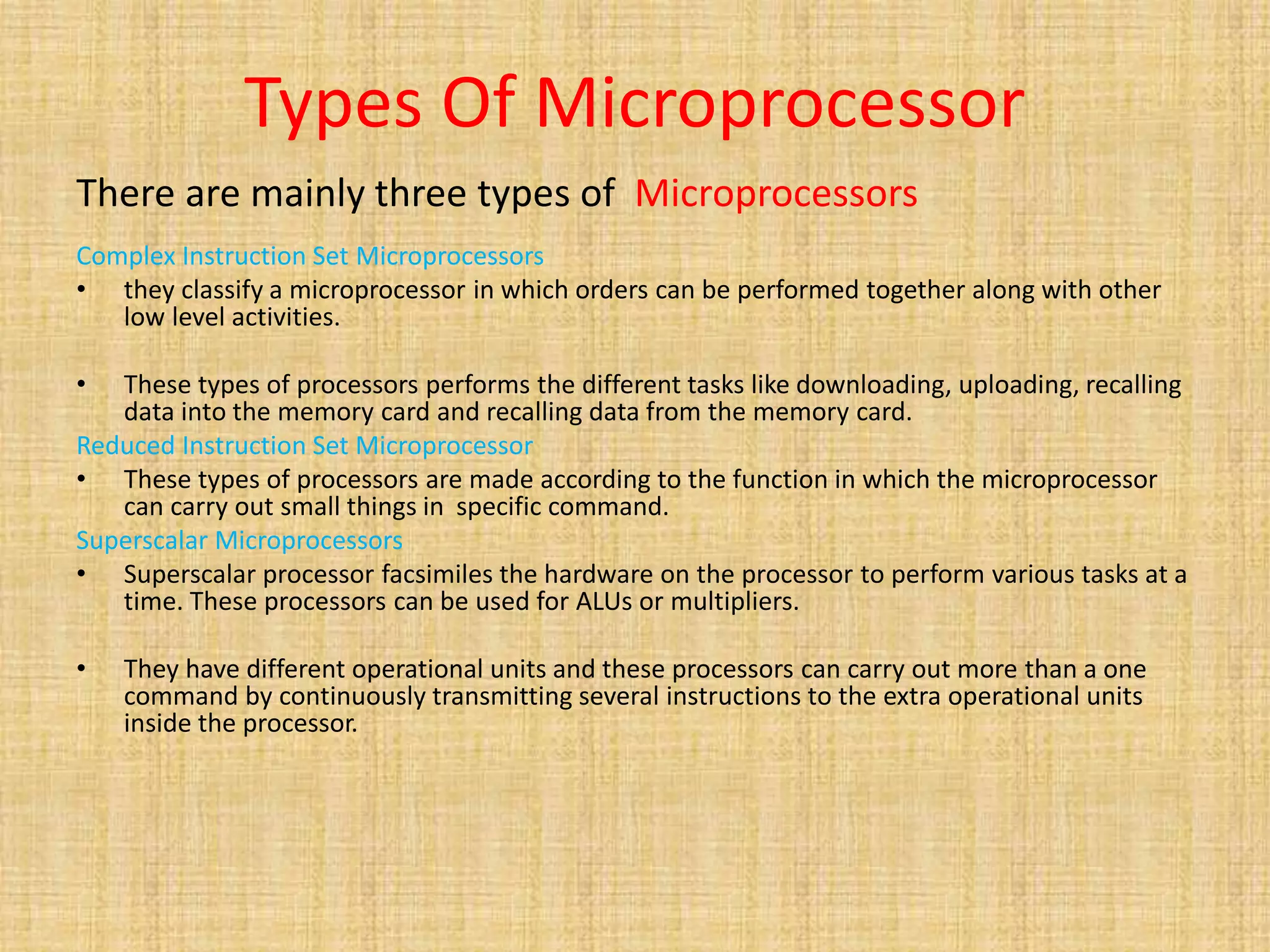 Microprocessor | PPTX