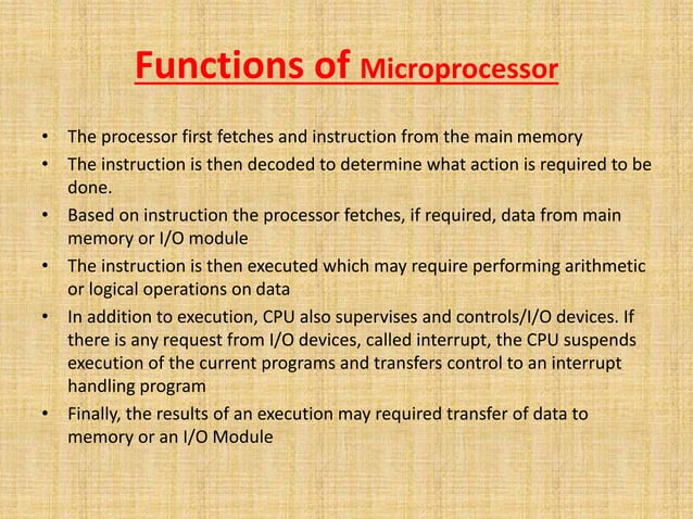 Microprocessor | PPT