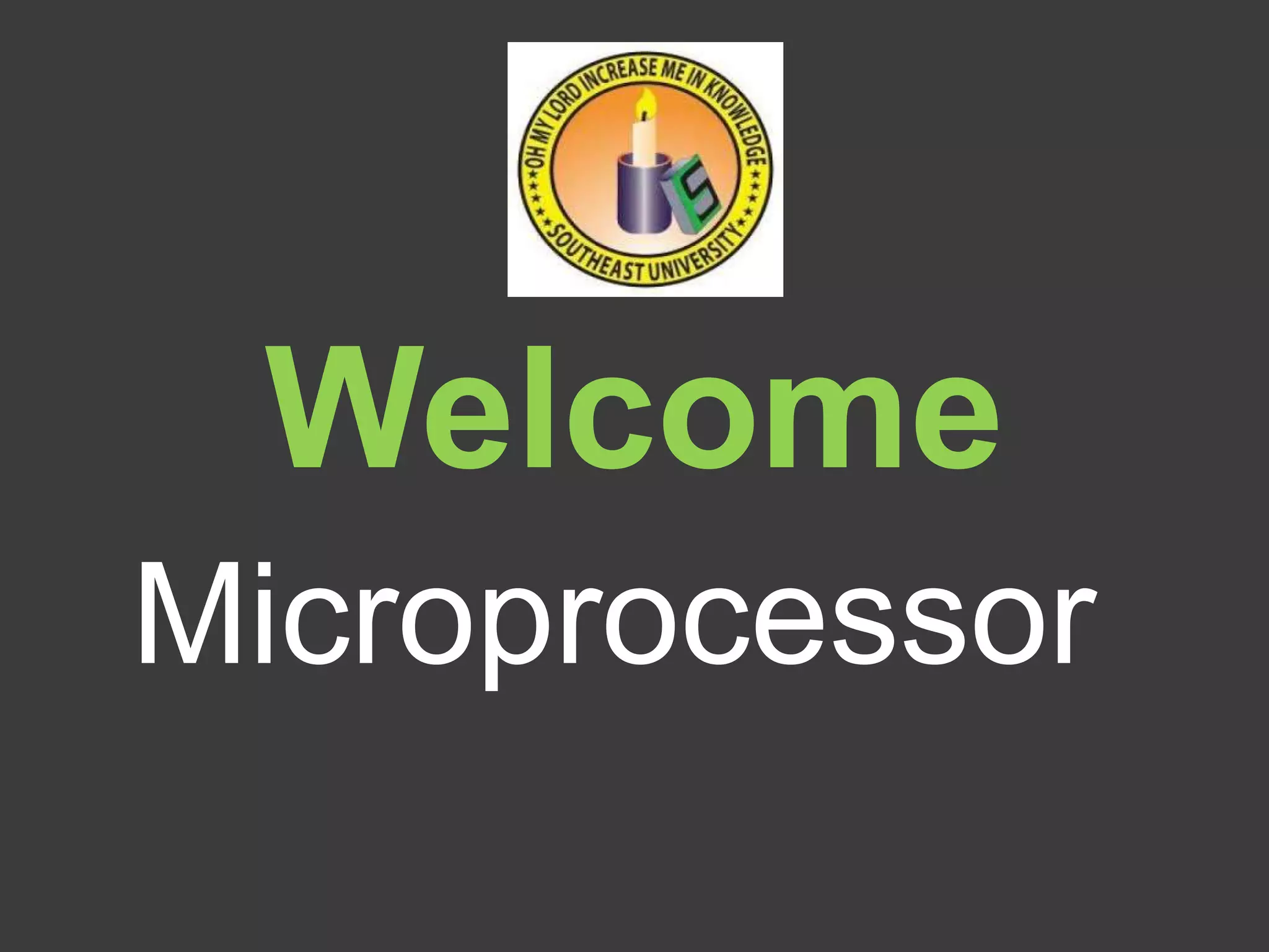 Microprocessor Presentation | PPTX