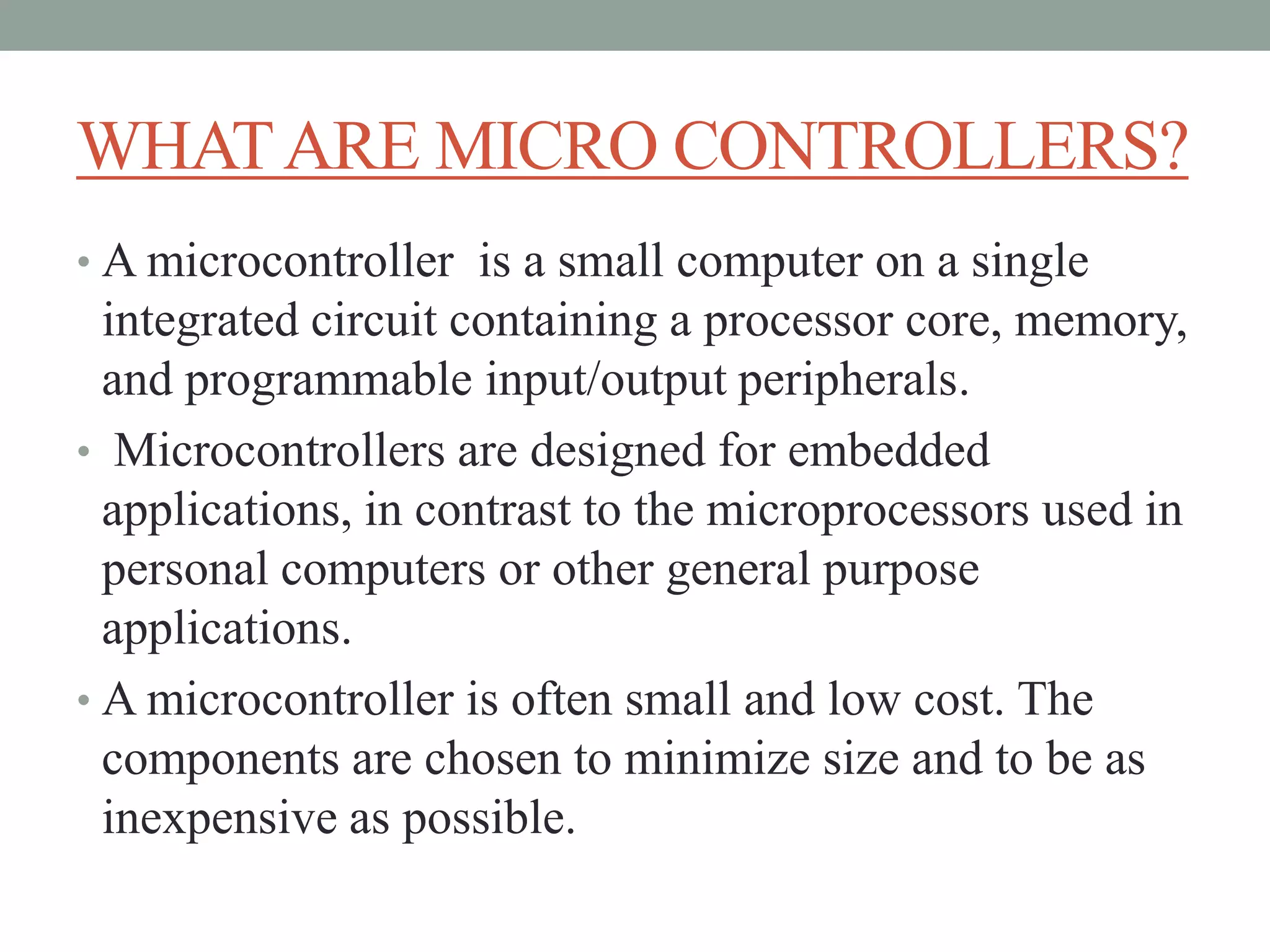 Microprocessor in washing machine | PPTX
