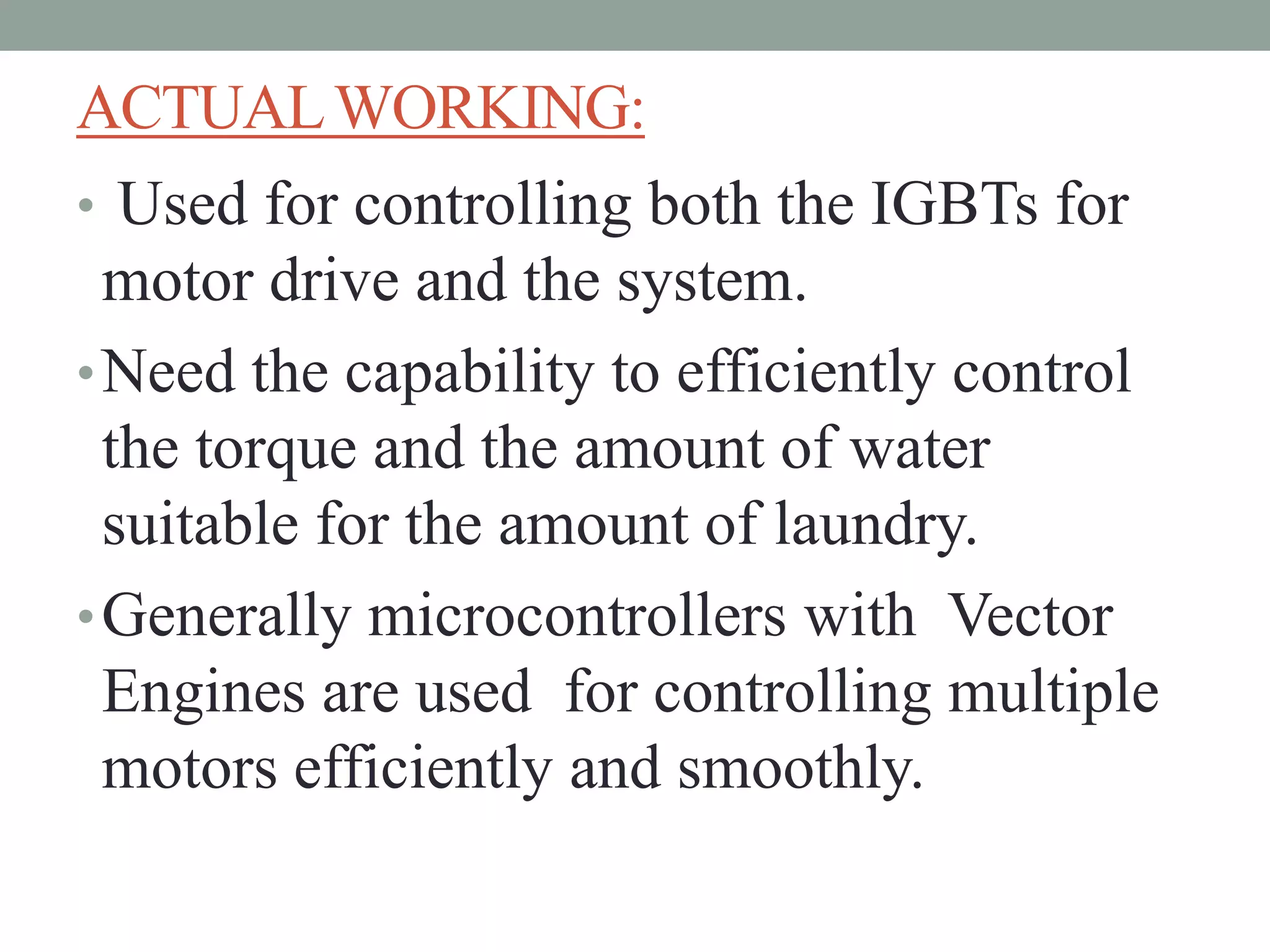 Microprocessor in washing machine | PPTX