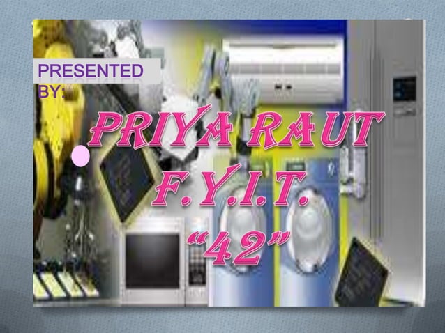 Microprocessor in washing machine | PPTX