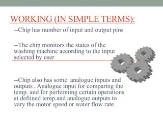 Microprocessor in washing machine | PPTX