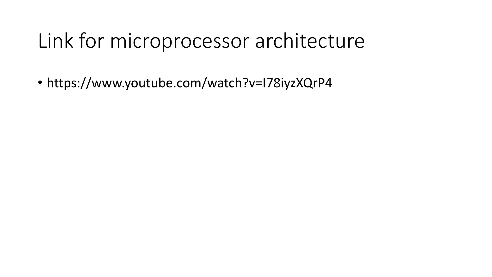 Introduction to Microprocessor in powerpoint | PPT