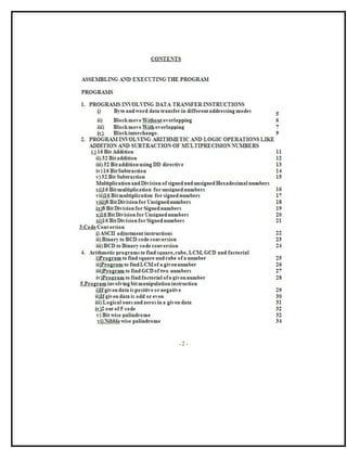 Microprocessor 8086-lab-mannual | PDF