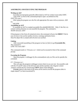Microprocessor 8086-lab-mannual | PDF
