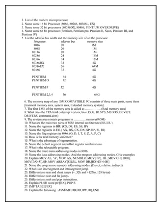 Microprocessor 8086-lab-mannual | PDF