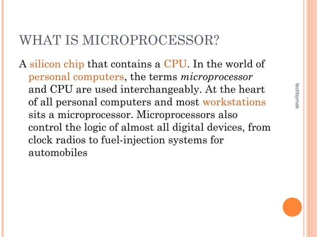 Microprocessor and-interfacing-techbymak | PPT