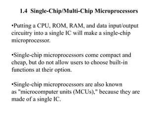 Microprocessor & architecture | PPTX