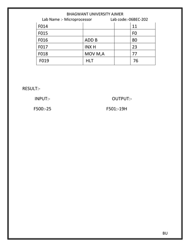 MICROPROCESSOR-LAB-VI-SEM.pdf | Operating Systems | Computer Software and Applications