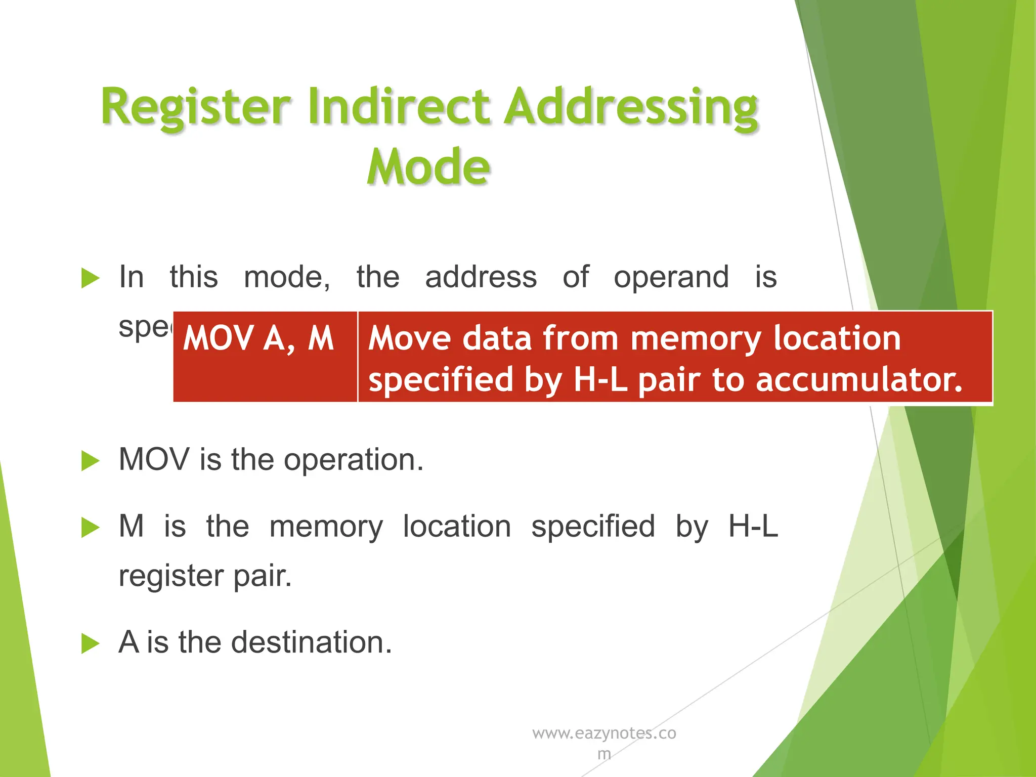 Microprocessor - unit 2-Addressing Modes of 8085 | PPT