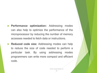 Microprocessor - unit 2-Addressing Modes of 8085 | PPT
